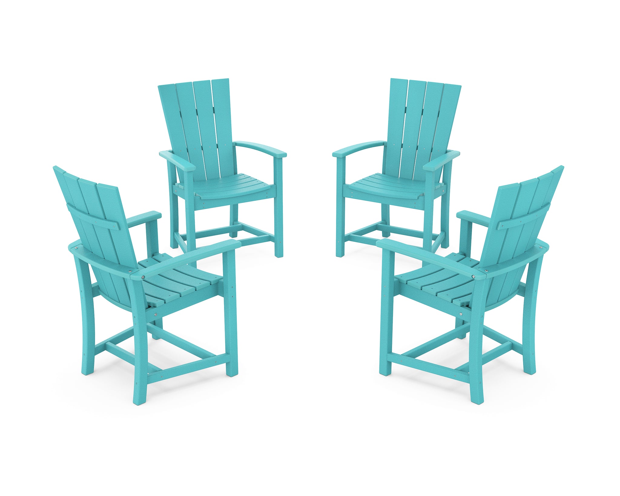 Quattro 4-Piece Upright Adirondack Conversation Set